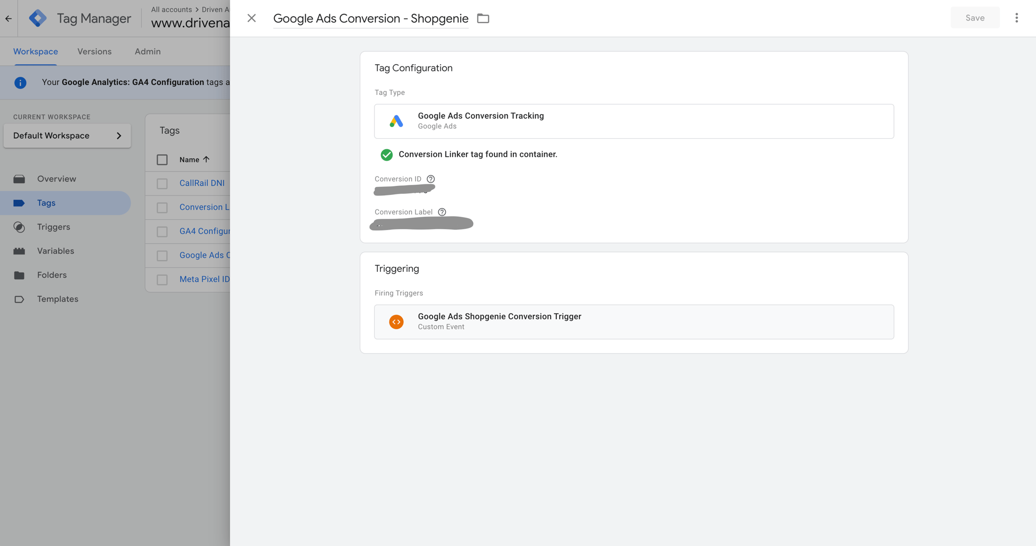 Google Tag Manager Implementation